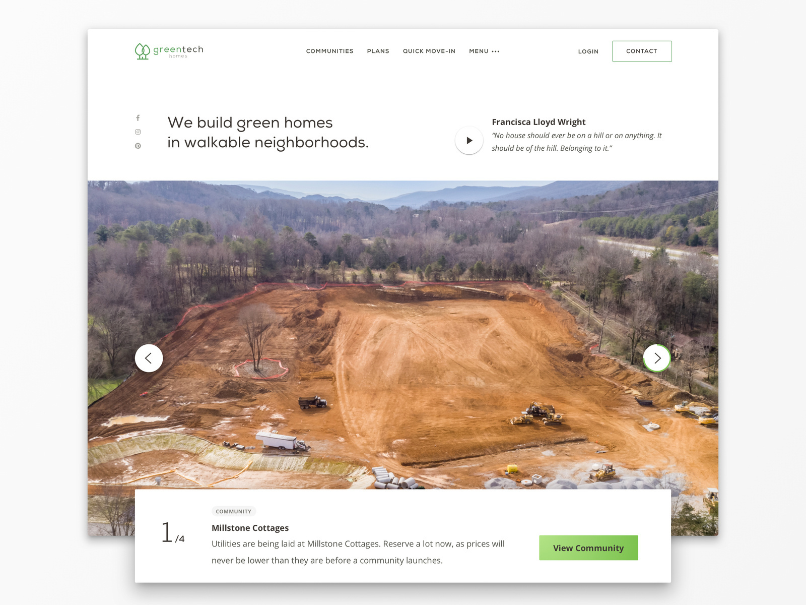 New Construction Home Builder Website Design by Jose Ocando on Dribbble