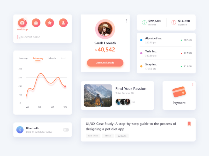 UI Card 2019 freebies by Tanmoy on Dribbble