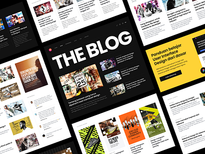 Blog Sections by Dwinawan on Dribbble