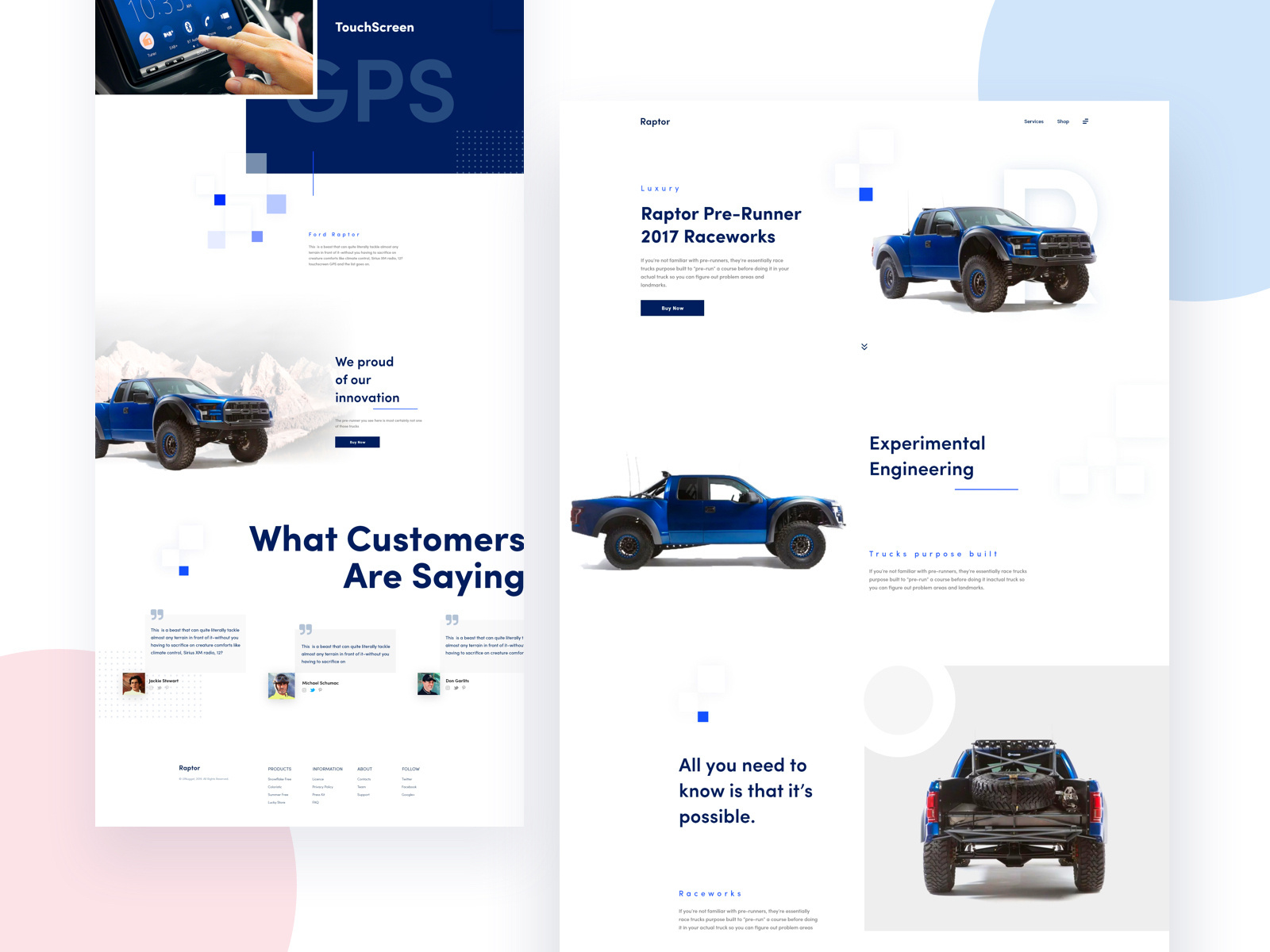 Ford Raptor UI by Anup 💯 for Ofspace on Dribbble