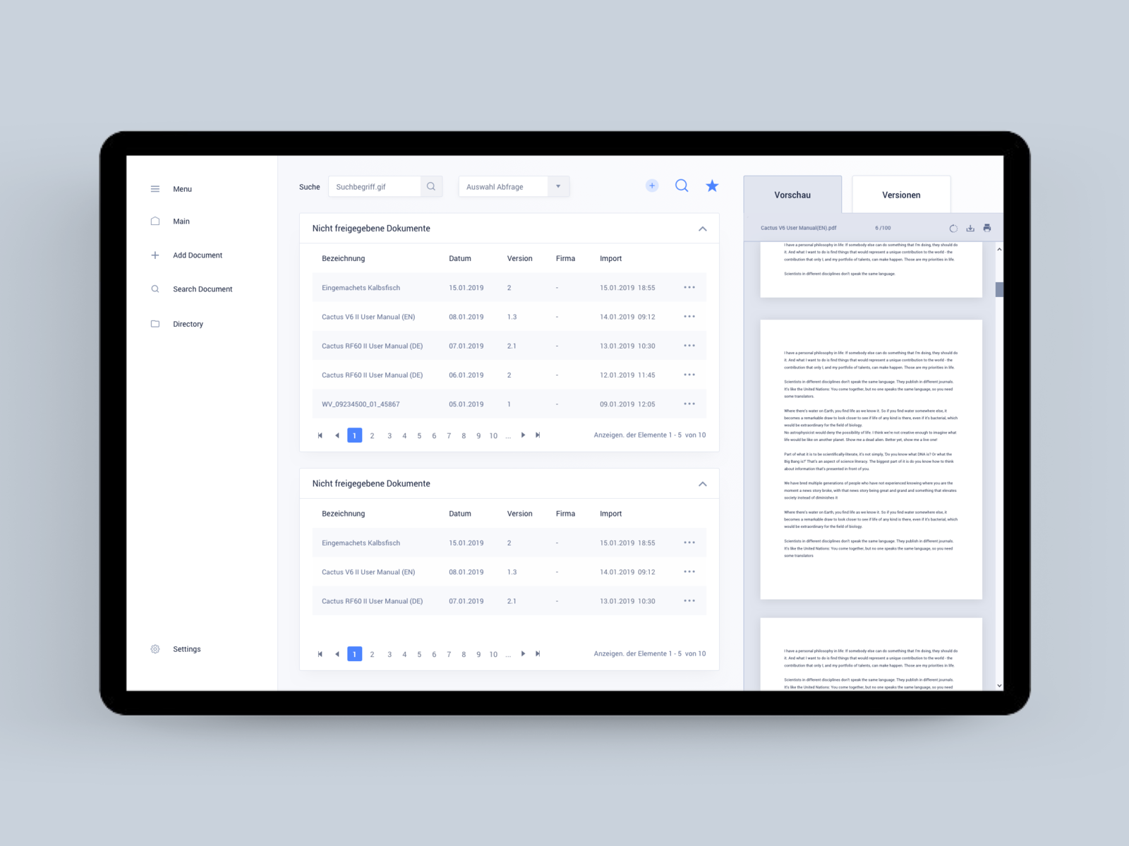 Document Management System by Dominique Azan on Dribbble