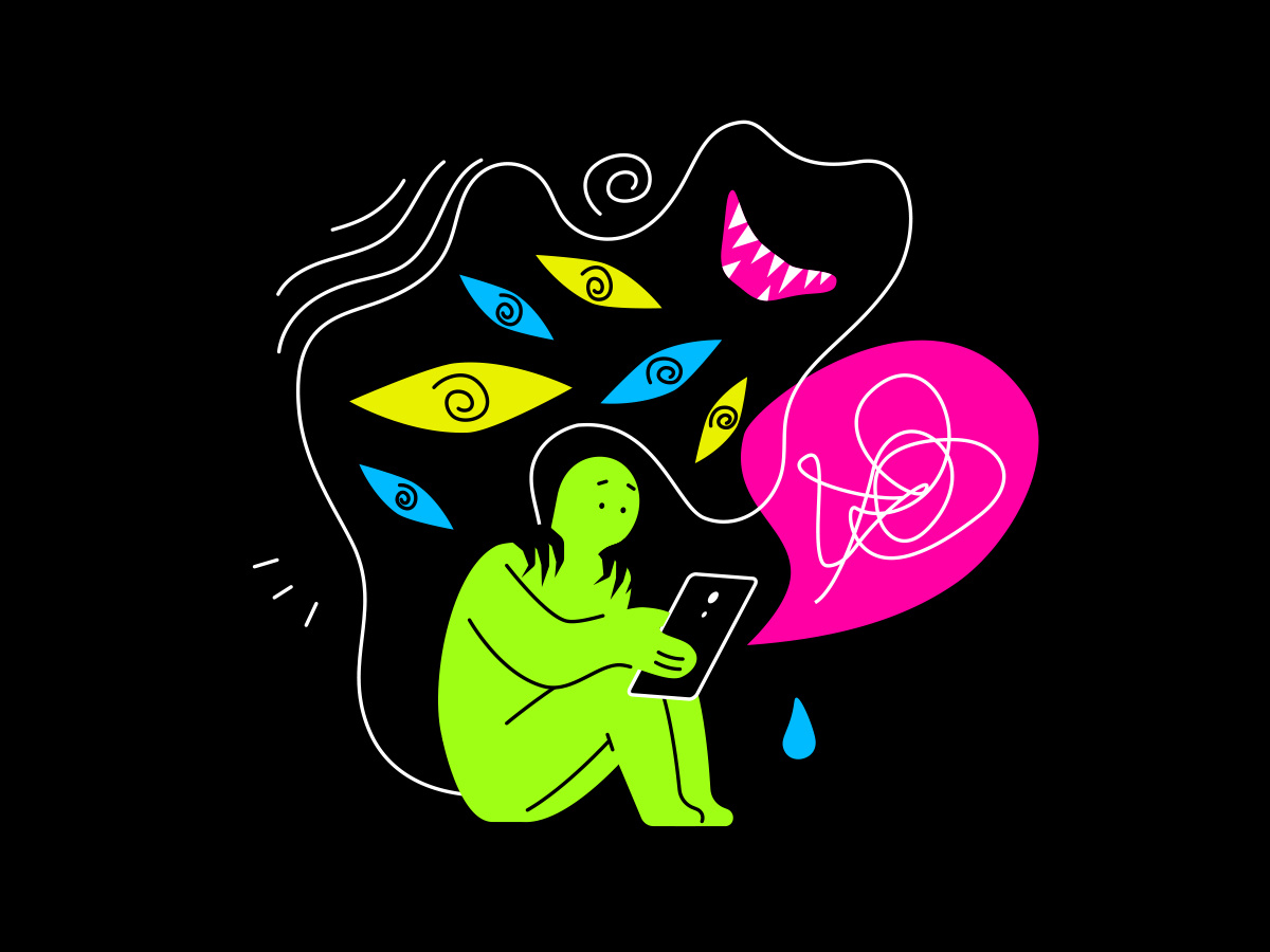 Anxiety set of illustrations by Boyko on Dribbble