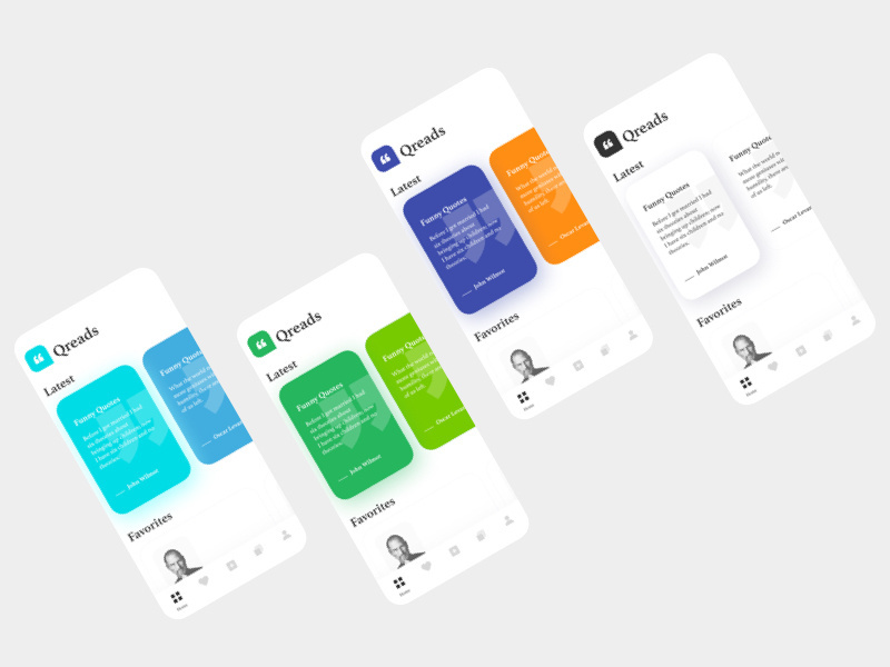 Qreads- IOS Famous Quotes collection app by Shadhin on Dribbble