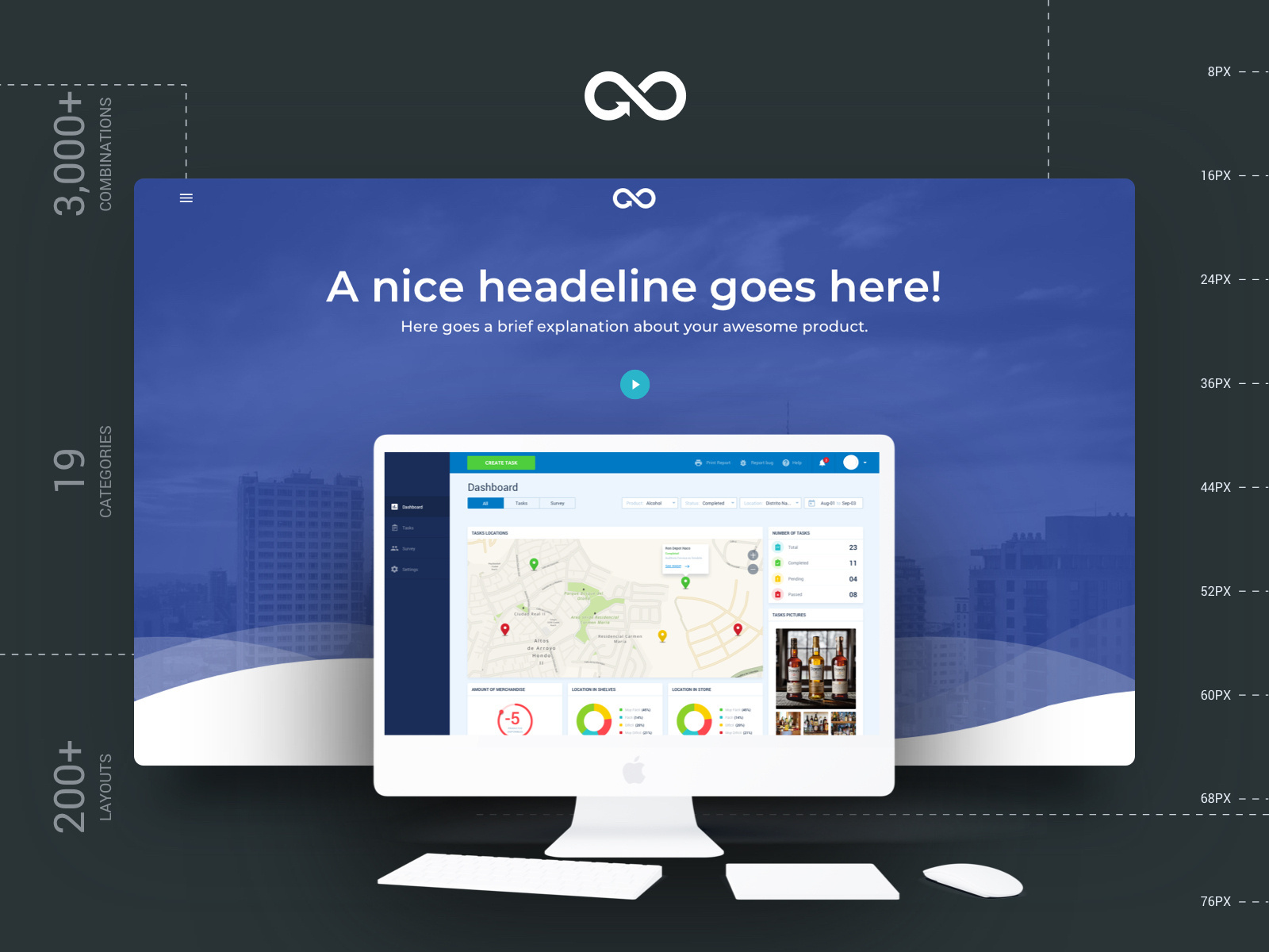 FREEBIE - Headers Styles by UI Design Resource on Dribbble