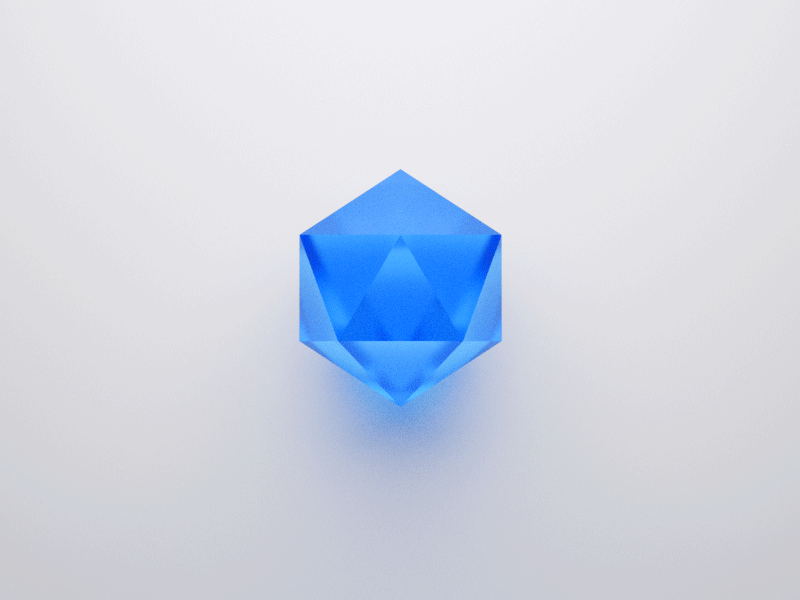 rotating gem icon by Martin David for ottonova on Dribbble