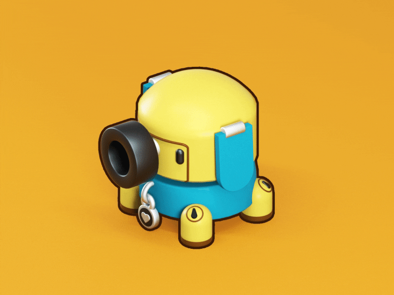 Scrappy The Turret by Alex Bradt on Dribbble