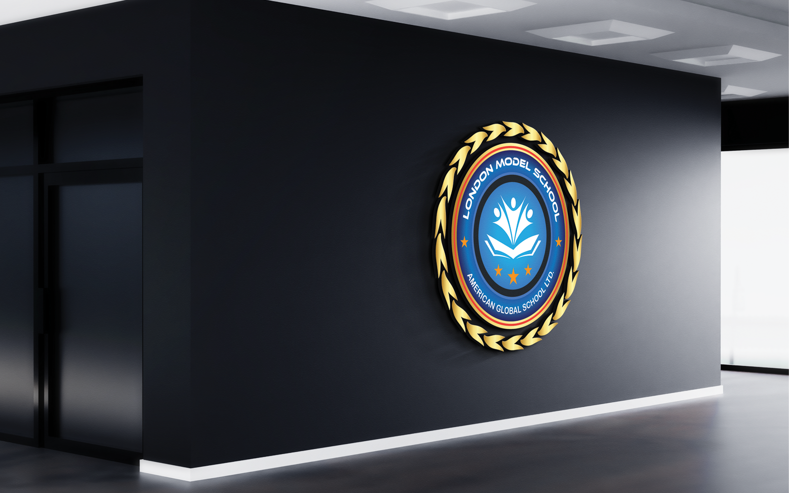 London Model School Logo Design by shahidul on Dribbble