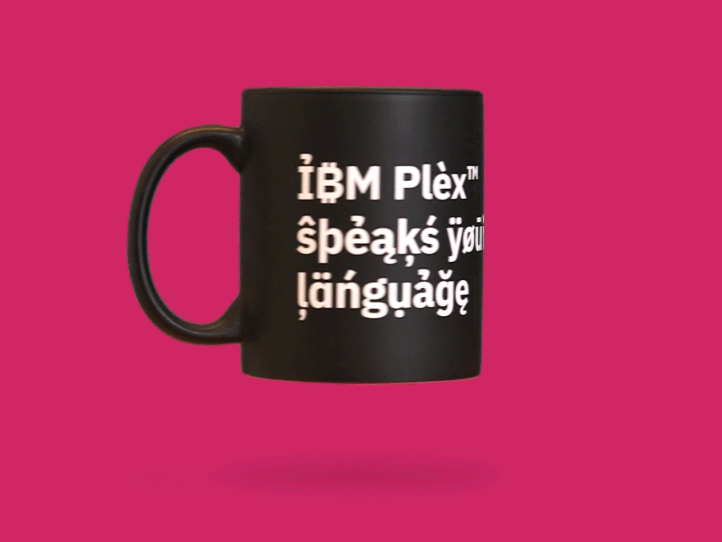 IBM Plex Mug by David V. Hughes on Dribbble