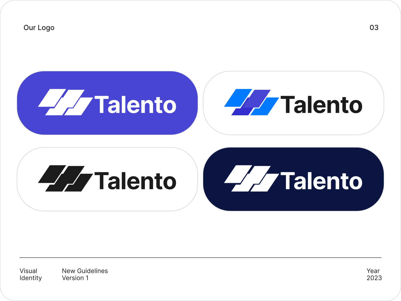 Brand Logo Talento by Habibi 🤖 for Kretya Studio on Dribbble