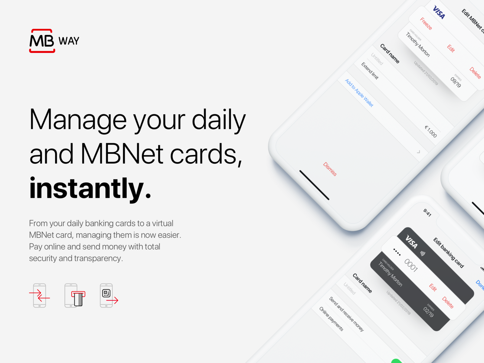 Cards details screen of MBway App - Revamped concept by Tiago Tomás on ...