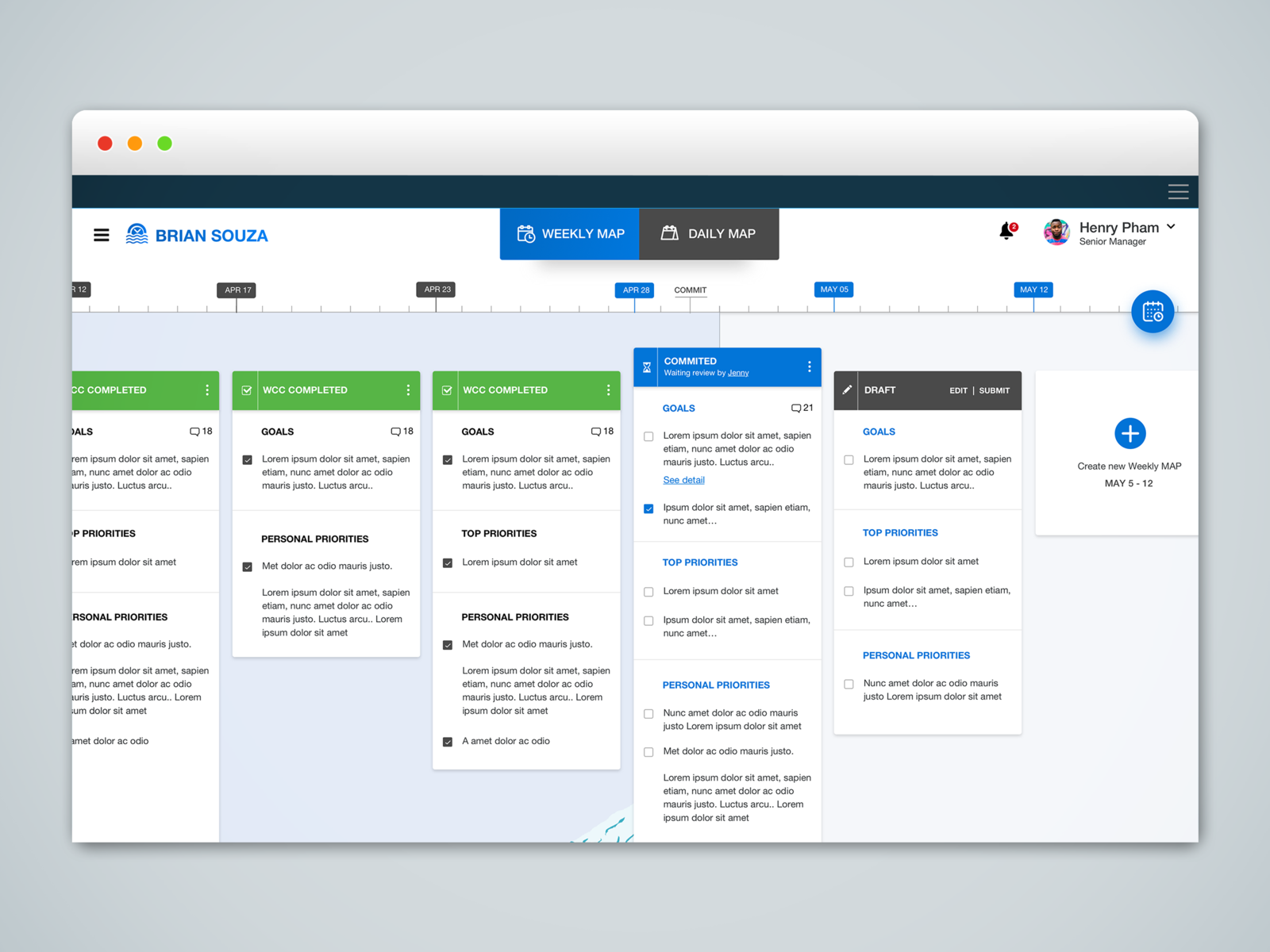 Weekly Coaching Conversation - Web Application by Henry's Team on Dribbble
