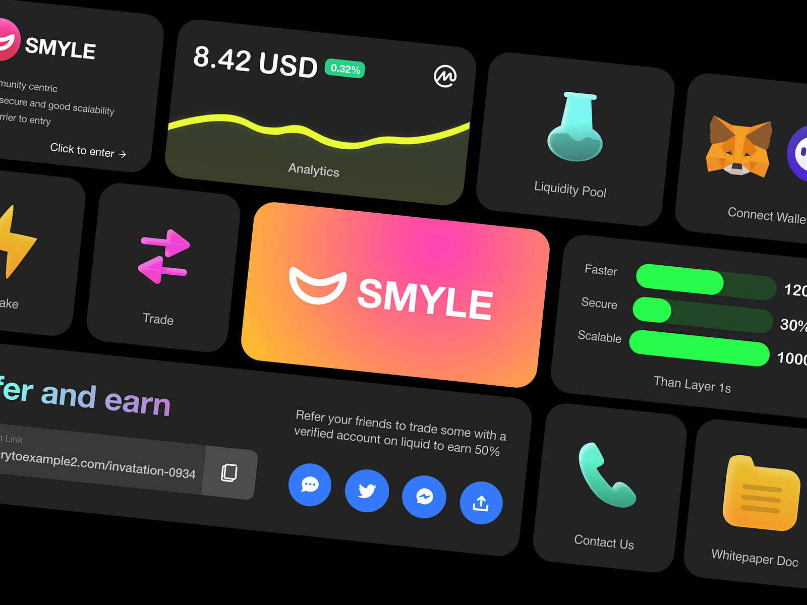 Landing Layout - Defi App by Ashwin Mason on Dribbble