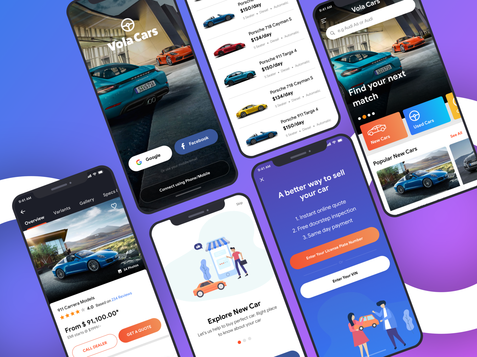 Vola Cars Premium iOS UI Kit for Sale by Pawan Sharma on Dribbble