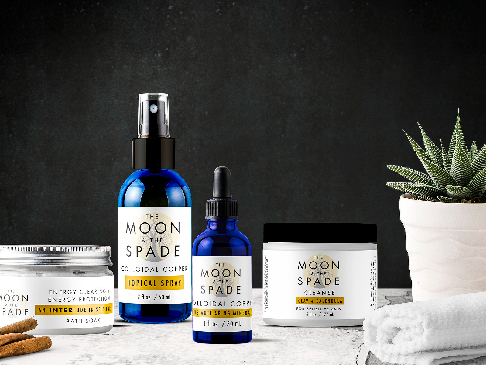 the Moon & the Spade labels by Melissa Williams on Dribbble
