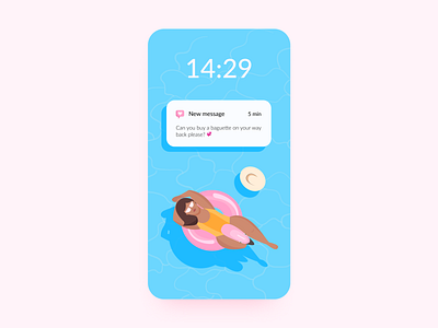 Pool Time by Rebecca Norén on Dribbble