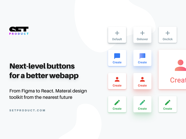 Reactjs Material Buttons Showcase by Roman Kamushken on Dribbble