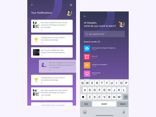 Notification Screen designs, themes, templates and downloadable graphic ...