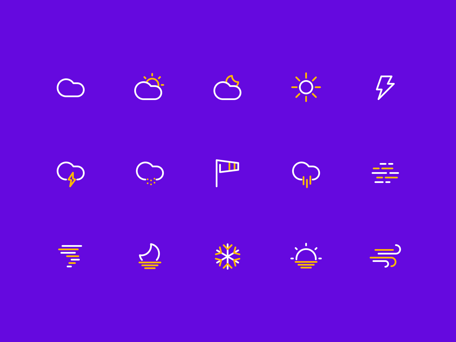 Weather Icon by DylanMoran for UIGREAT Studio on Dribbble