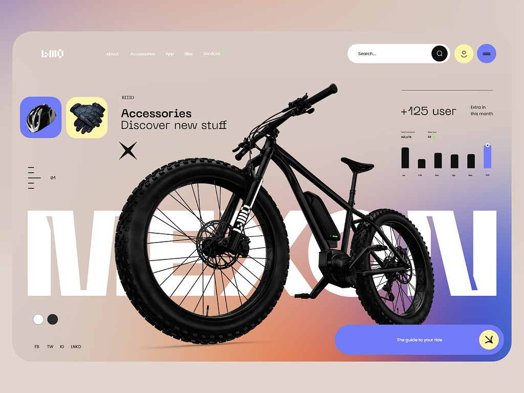 Electric bike store website by Mariusz Mitkow on Dribbble