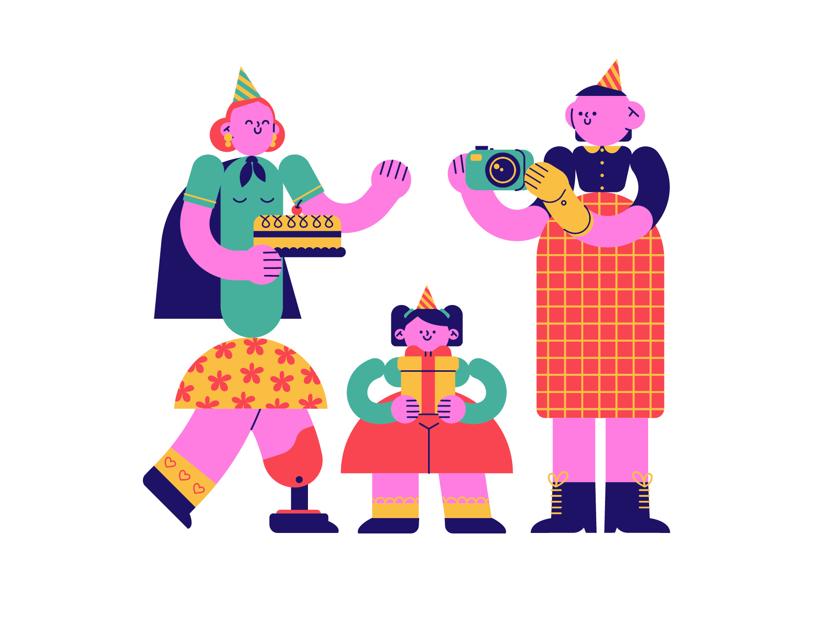 Personified Playful Abstract People for Canva.com by Yan / Goodbye ...