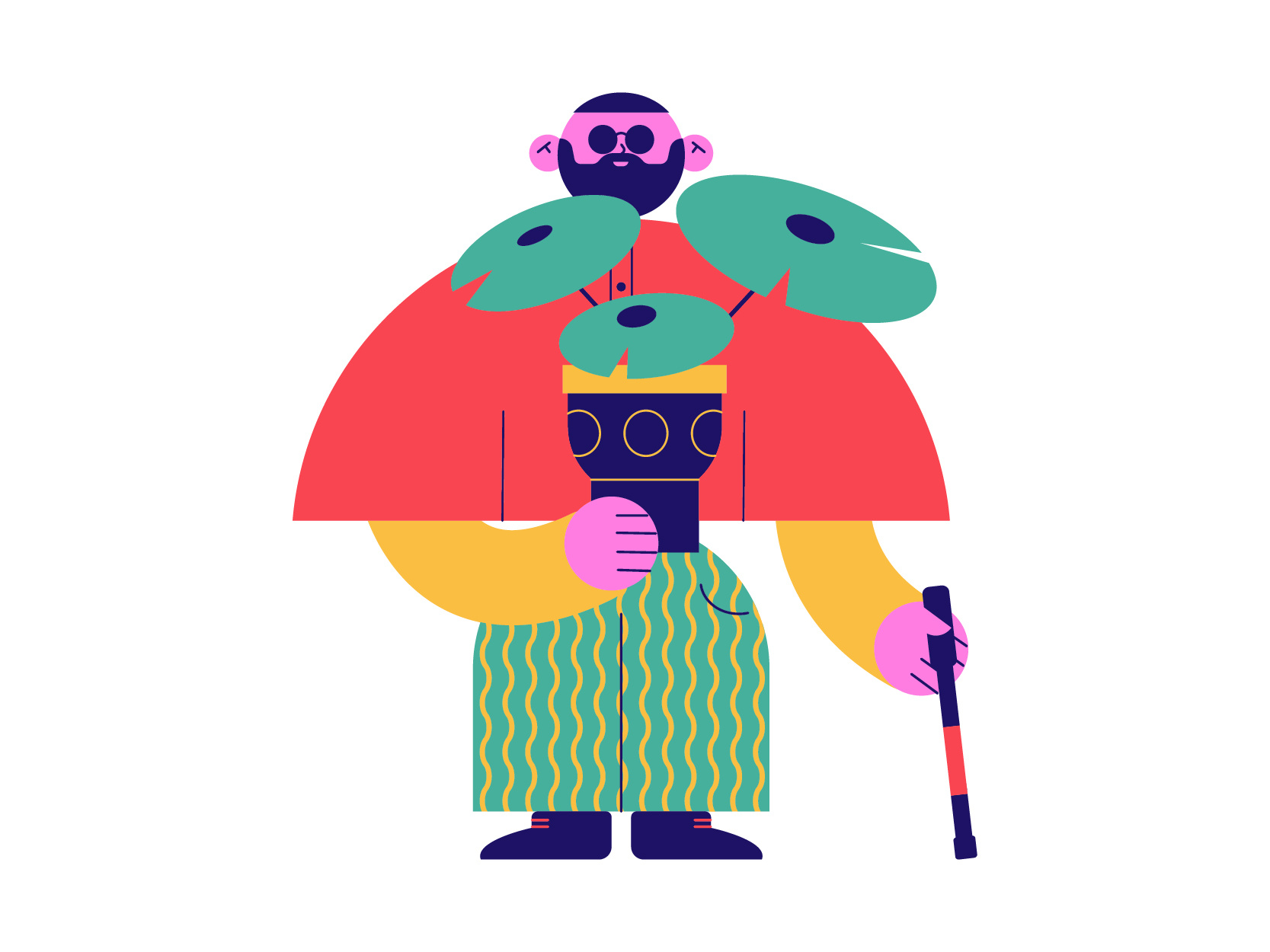 Personified Playful Abstract People for Canva.com by Yan / Goodbye ...