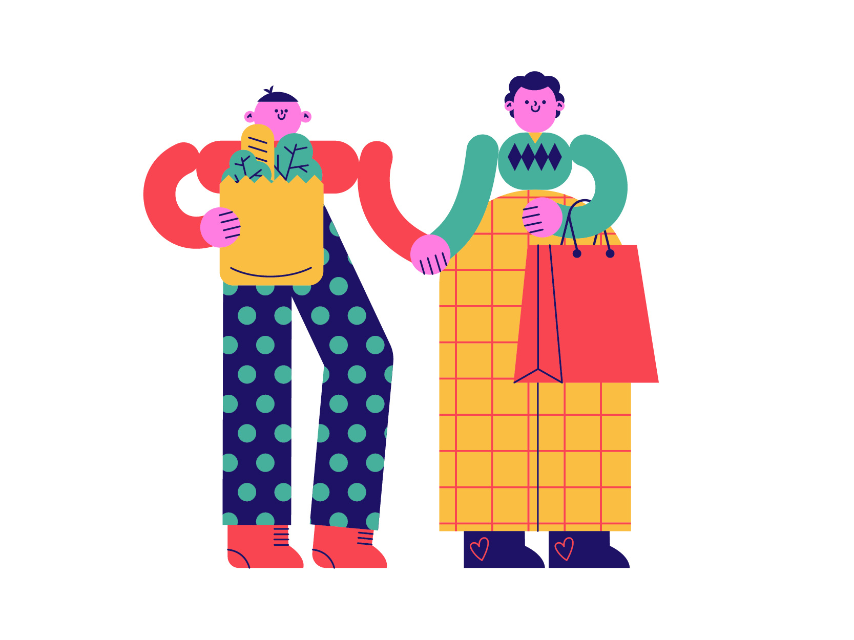 Personified Playful Abstract People for Canva.com by Yan / Goodbye ...