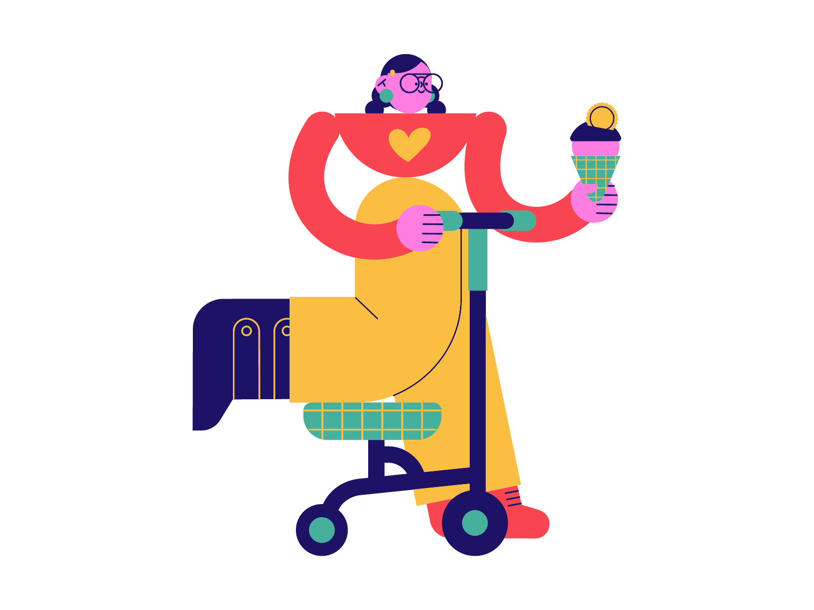Personified Playful Abstract People for Canva.com by Yan / Goodbye ...