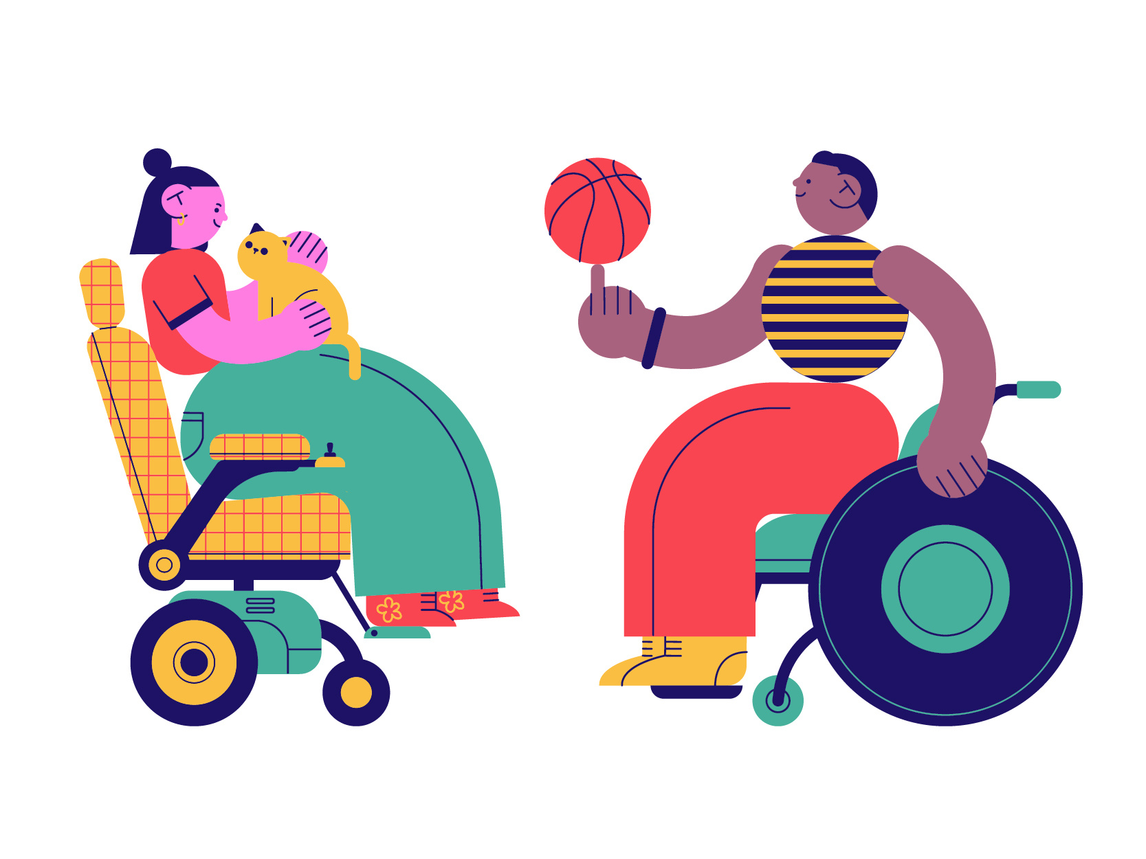 Personified Playful Abstract People for Canva.com by Yan / Goodbye ...