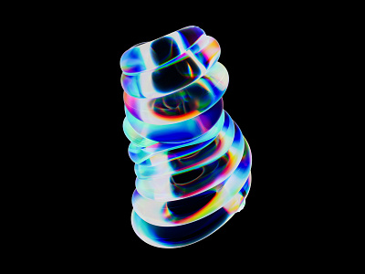 Chromatic Aberration Study - 3D Shapes by Darwin Bonfante for Anubi ...