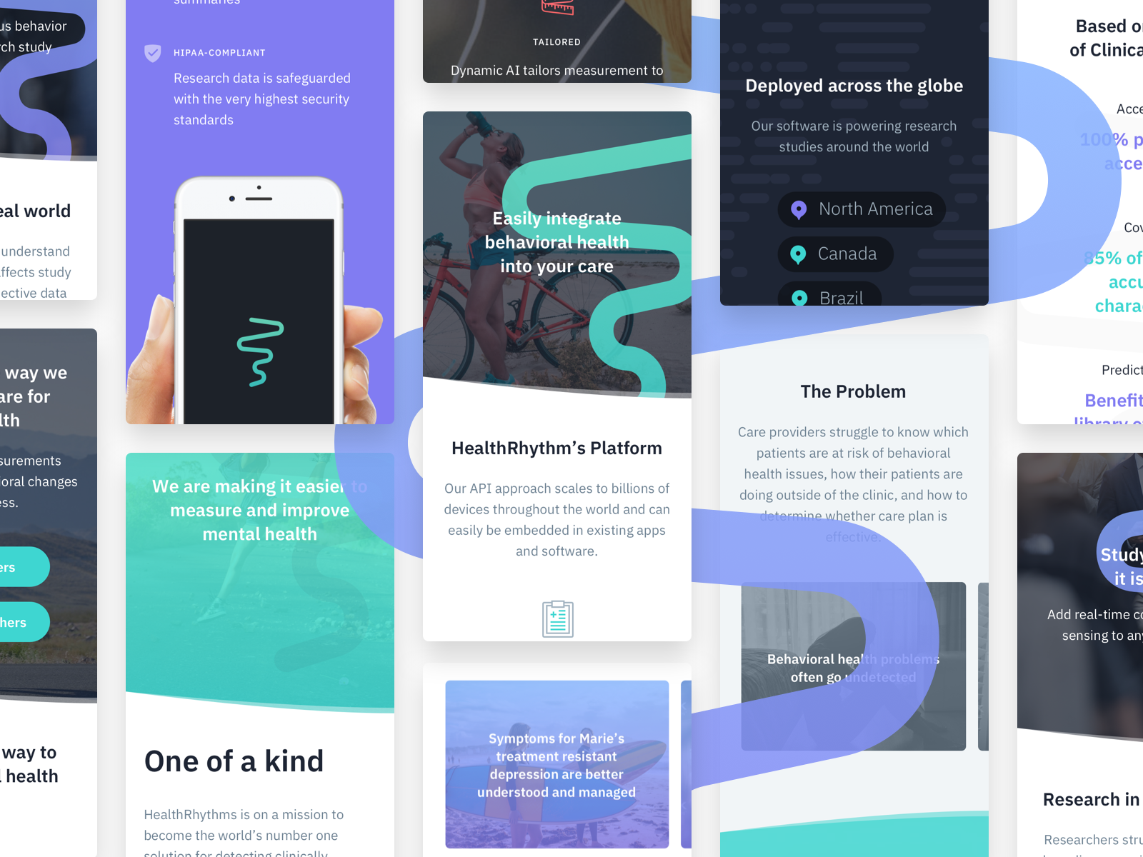 HealthRhythms - Mobile Site by Roach Design Co. on Dribbble