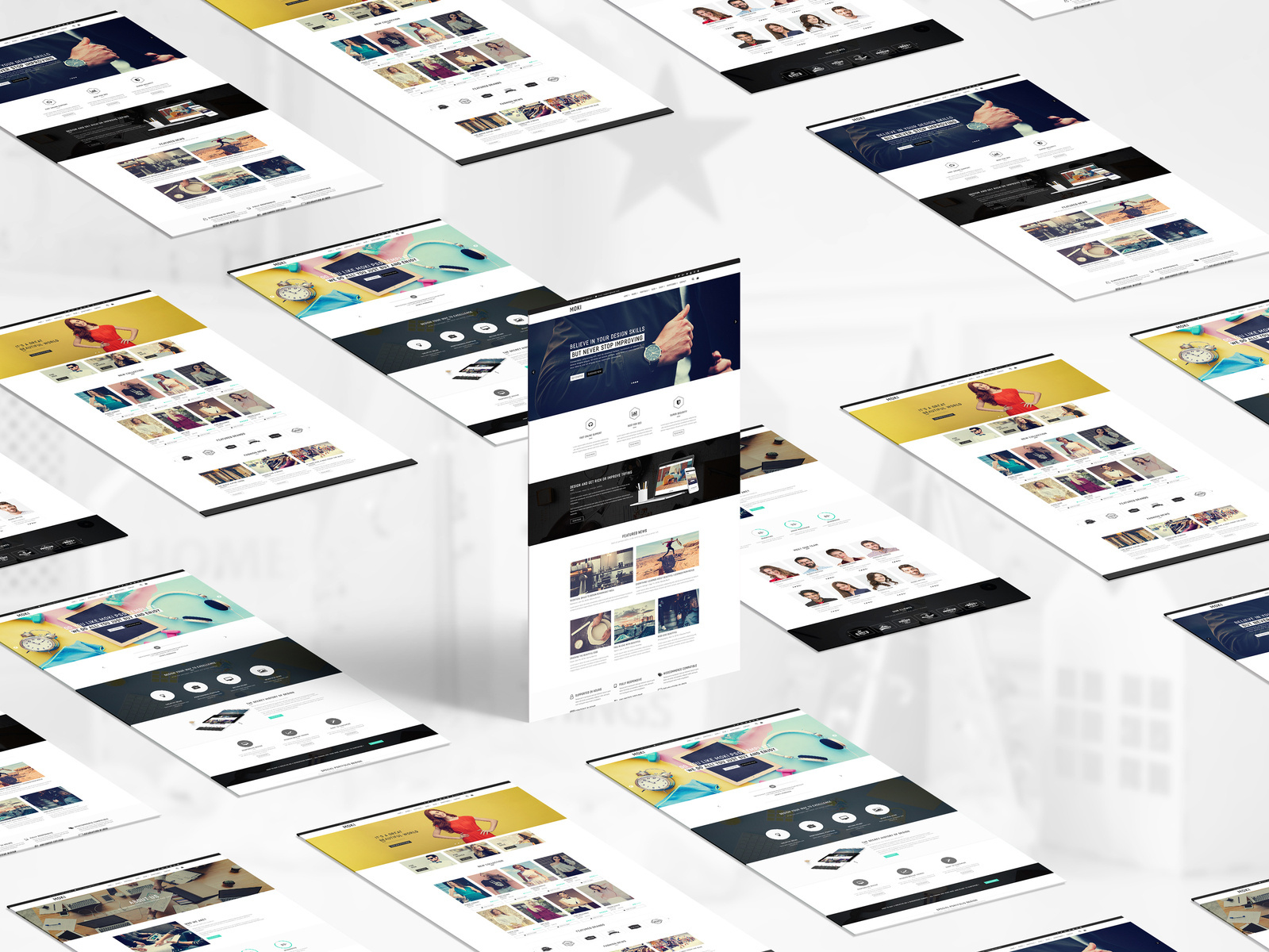 Moki - Multipurpose 126 PSD Template Showcase 107 by Mai Xuan Man on ...