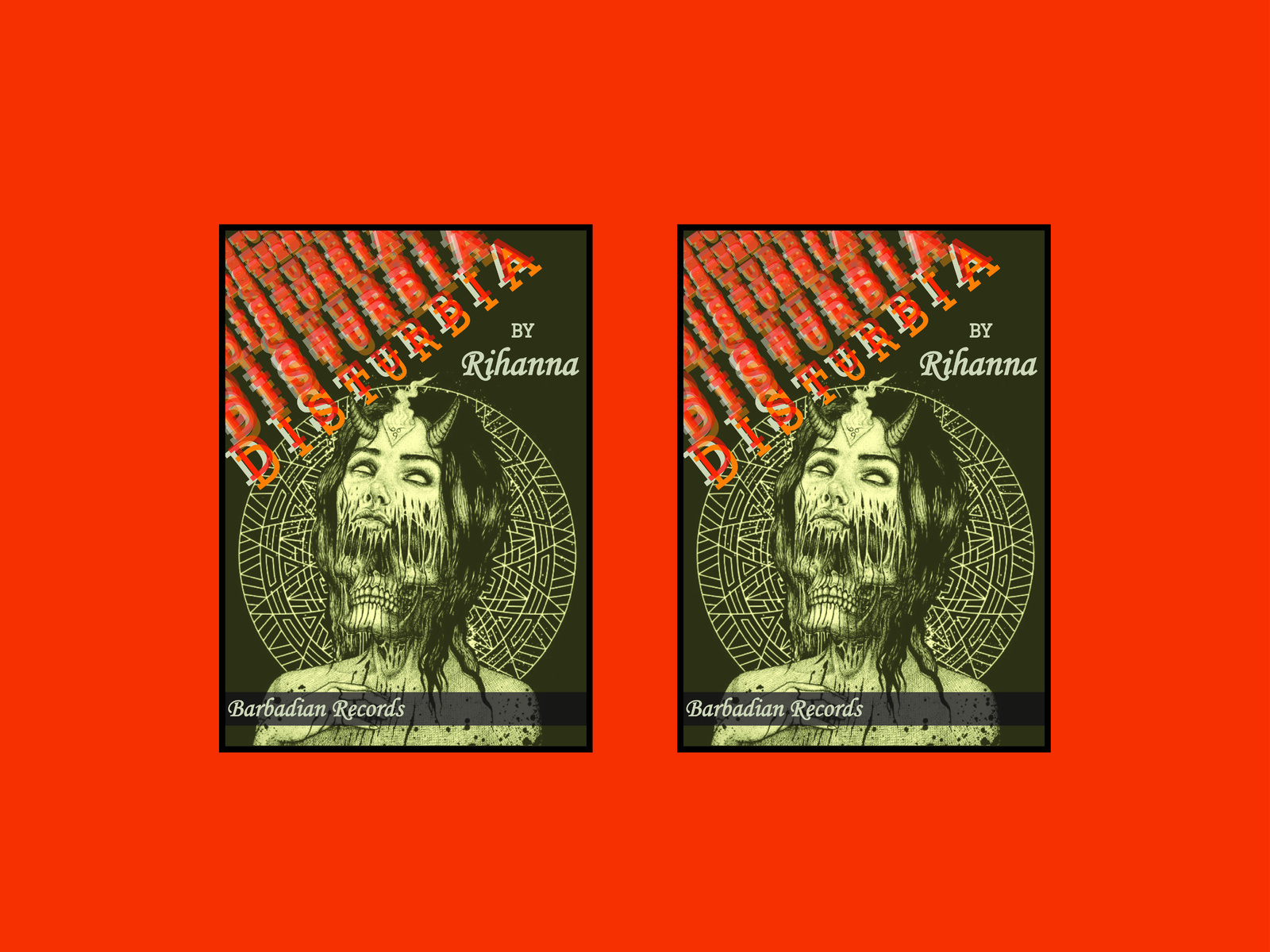 Disturbia Album Cover by saman nayab on Dribbble