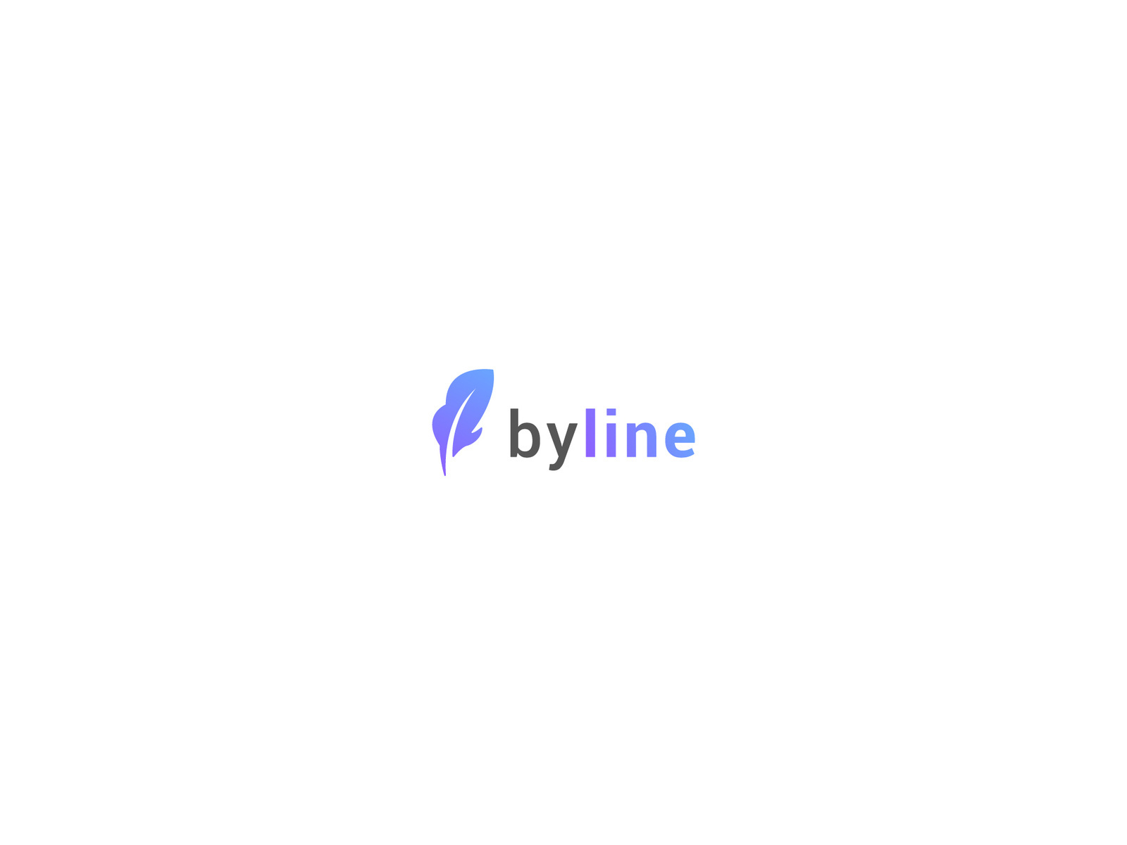 ByLine Logo Design by Elif Kameşoğlu on Dribbble