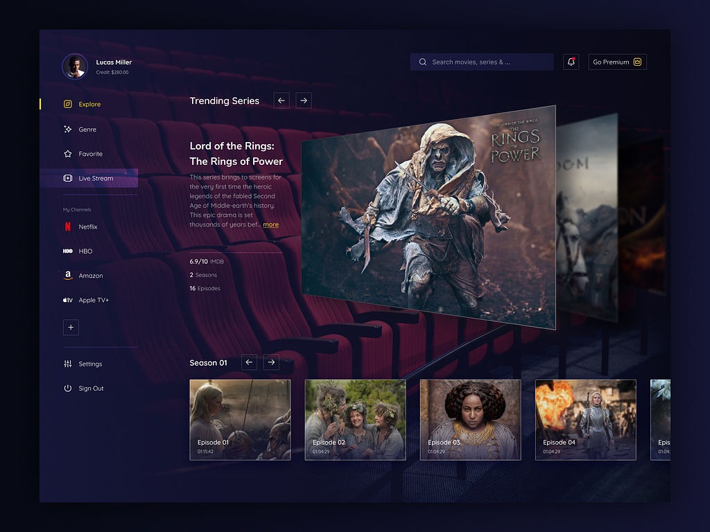 Movie Platform by Hossein Saleki on Dribbble