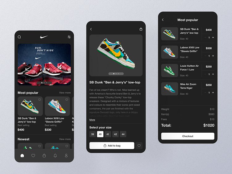 E-commerce Mobile App UI by Exadot Design Studio on Dribbble