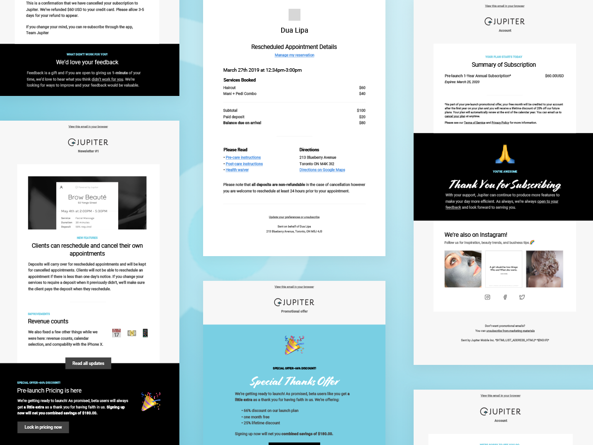 Email Templates by Helen Tran on Dribbble