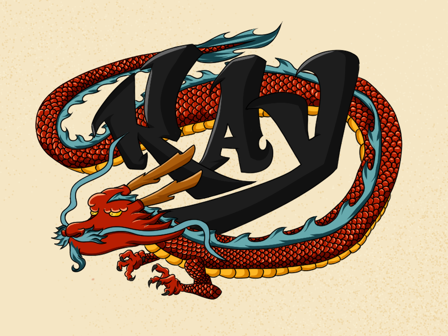 Kay Dragon illustration by Sara on Dribbble