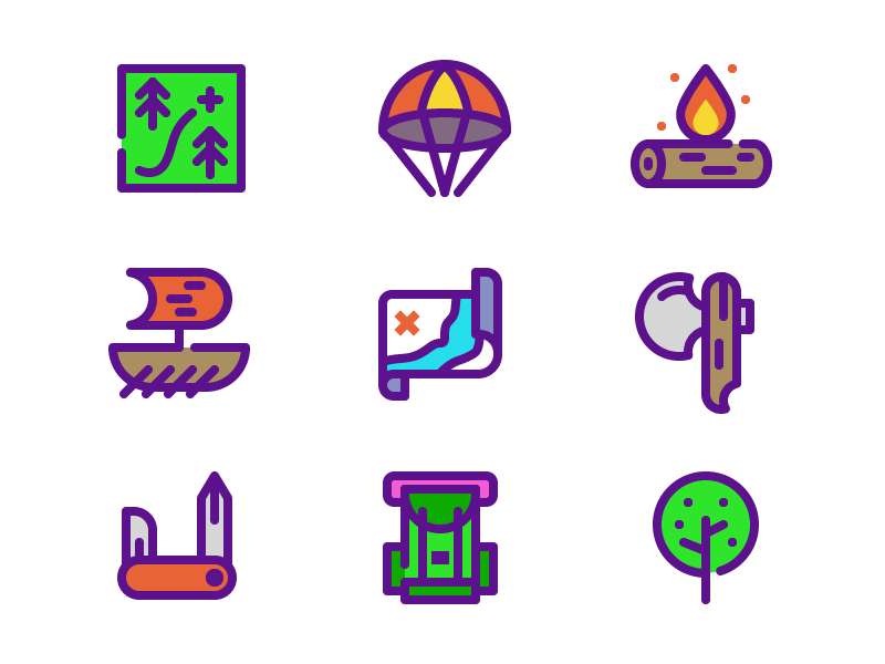 Adventure Icons by Darius Dan on Dribbble