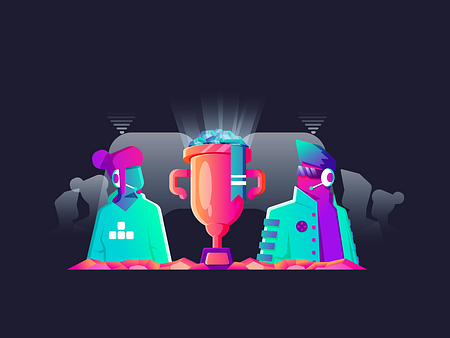 Player VS Player by Razvan Vezeteu on Dribbble
