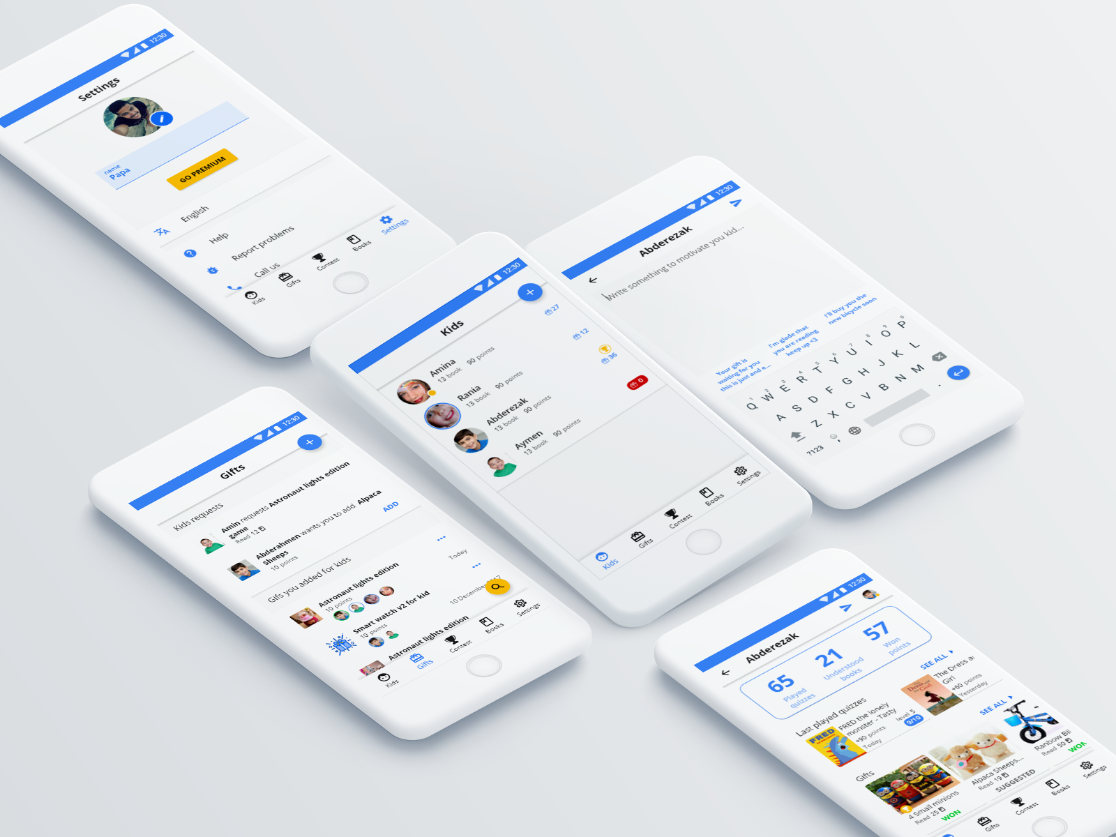 Educational app screens and design tricks explained by Abderezak KAFI ...