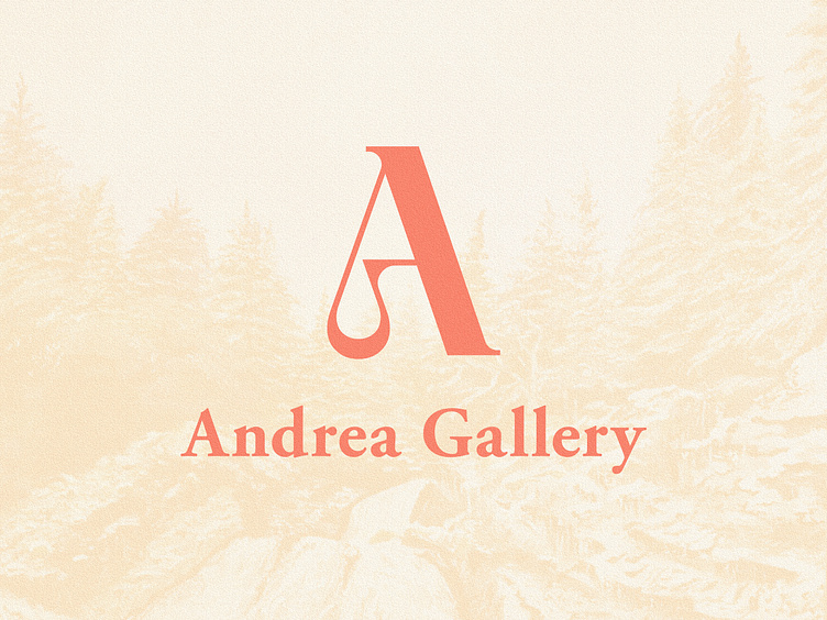 Logo design for Andrea Gallery by Matyas Volosin on Dribbble
