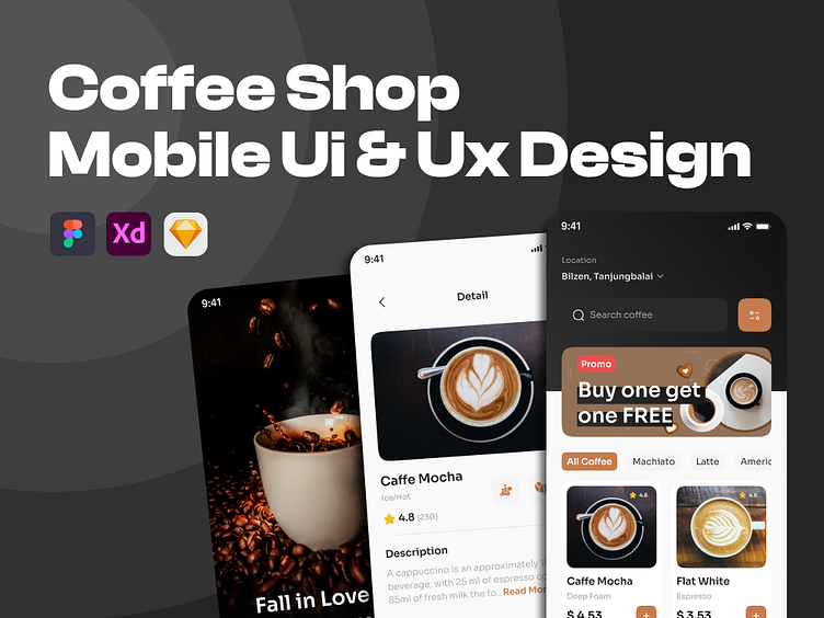 Coffee Shop Ui Design by Portfolio By Faisal on Dribbble