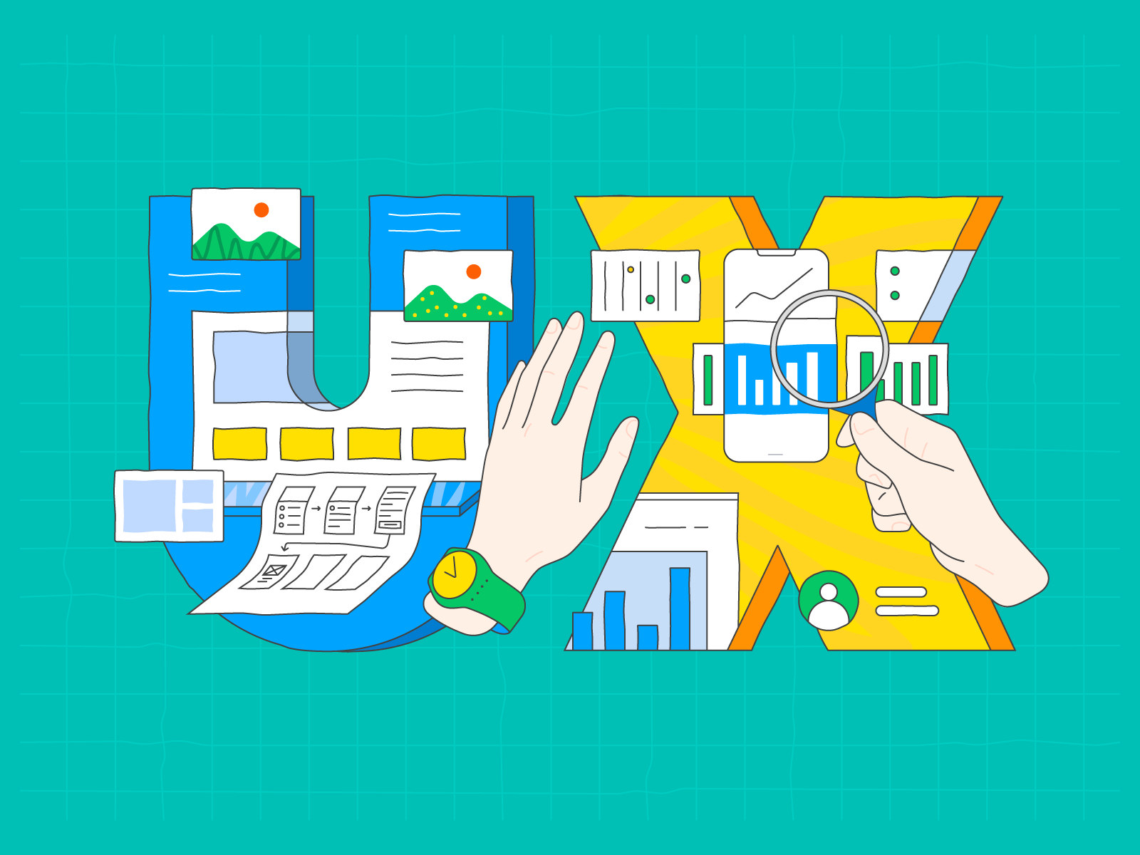 UX Design Illustration by Veronika Veshkina for Art of energy from ...