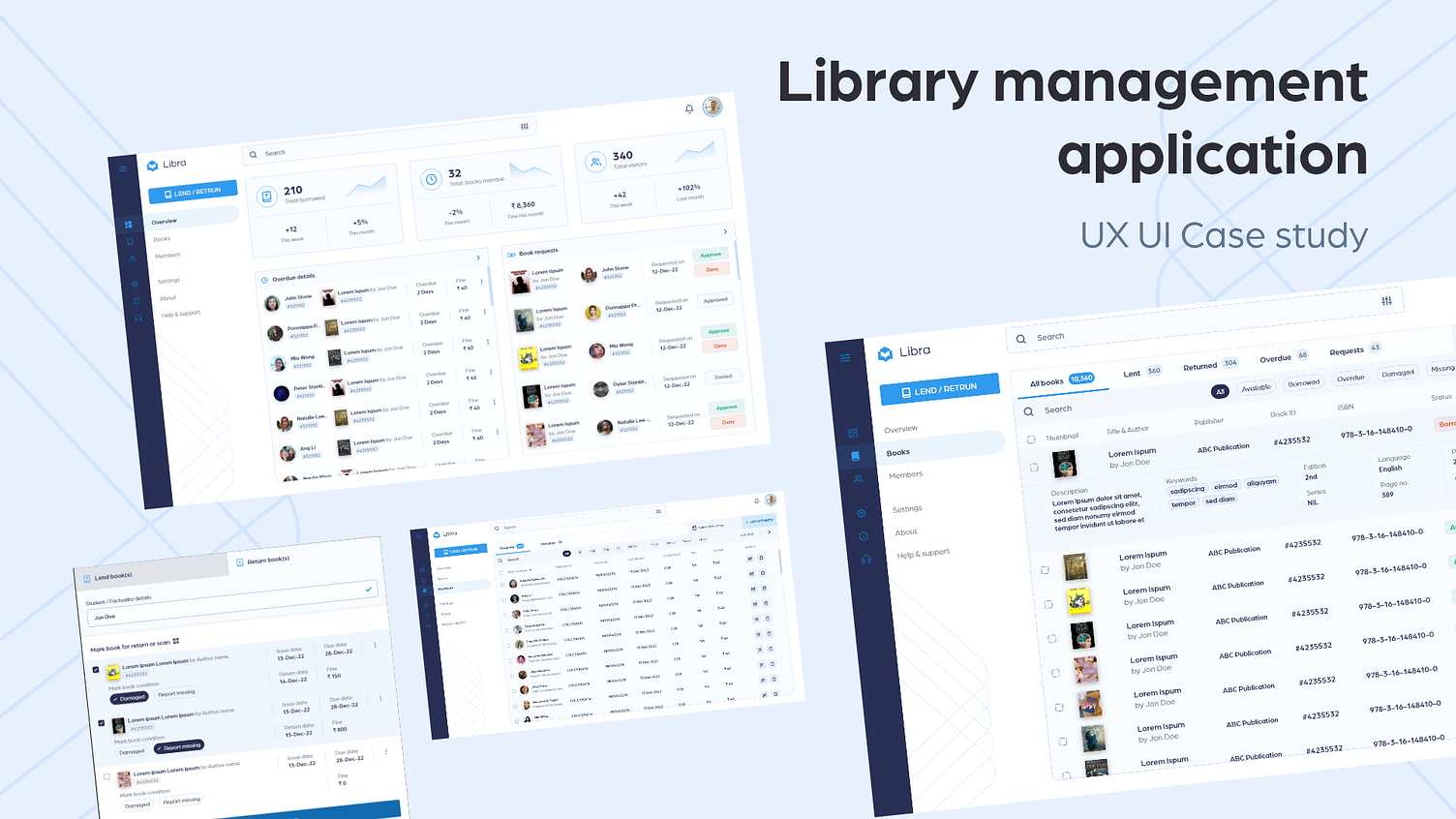 Libra - Library Management Web Application by Jithin Thomas on Dribbble