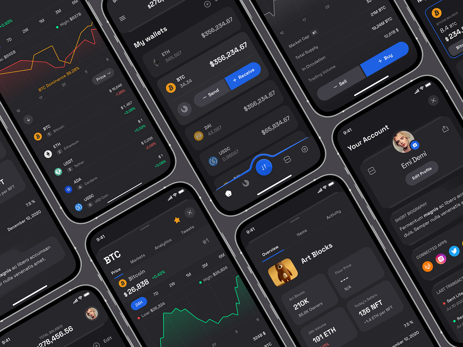 Design Concepts for Crypto Wallet Mobile Application! by Giorgi ...