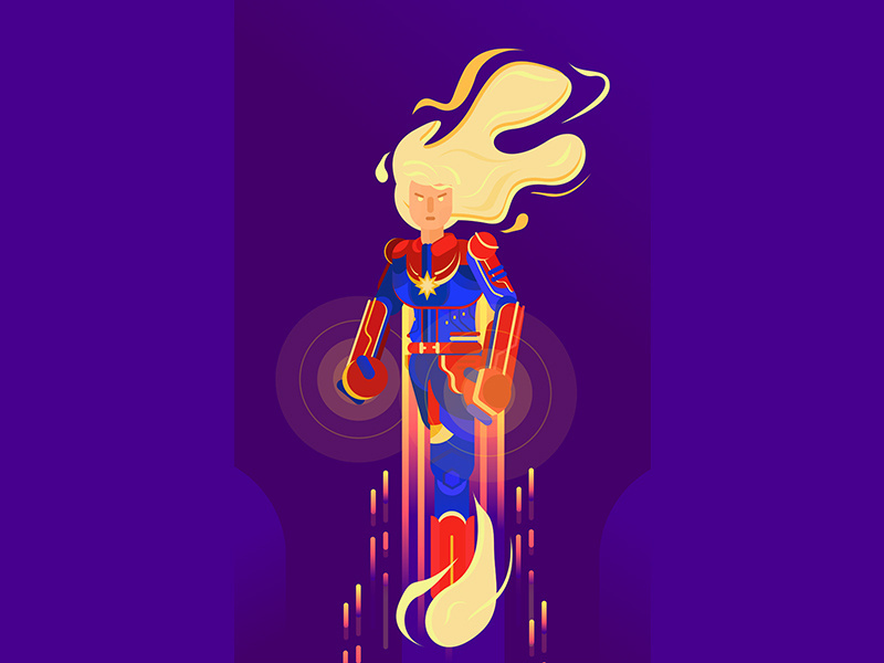 Captain Marvel Alternate by Philip James on Dribbble