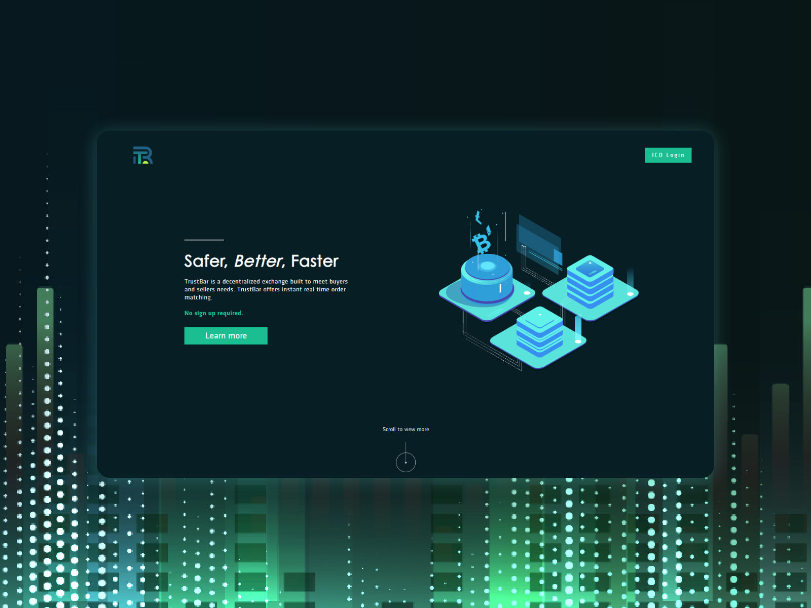 Minimalist landing page by Dima Sergeev on Dribbble