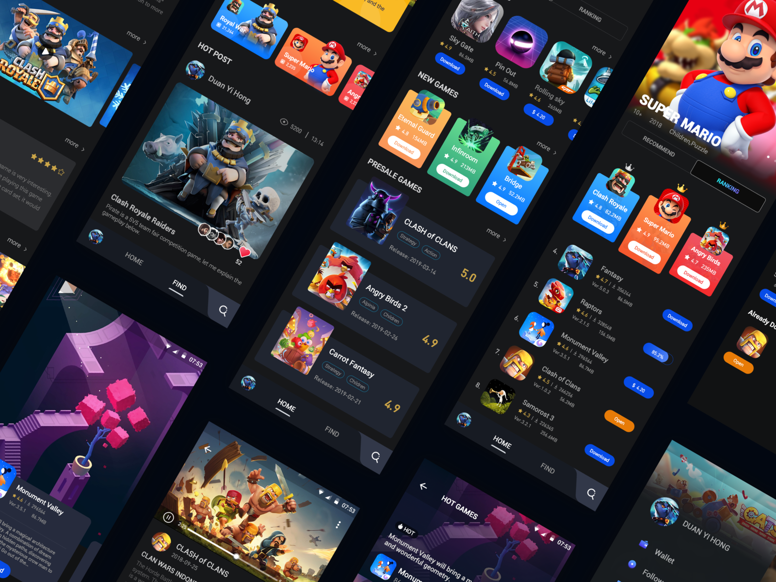 AXE丨Game Platform by king for UDS on Dribbble
