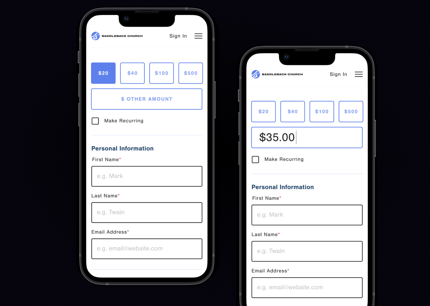 Simple Giving Widget by Gregory Ortega on Dribbble