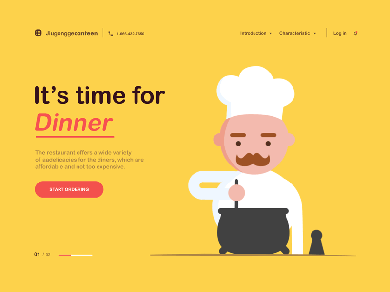 Cute chef by Jran for RED on Dribbble